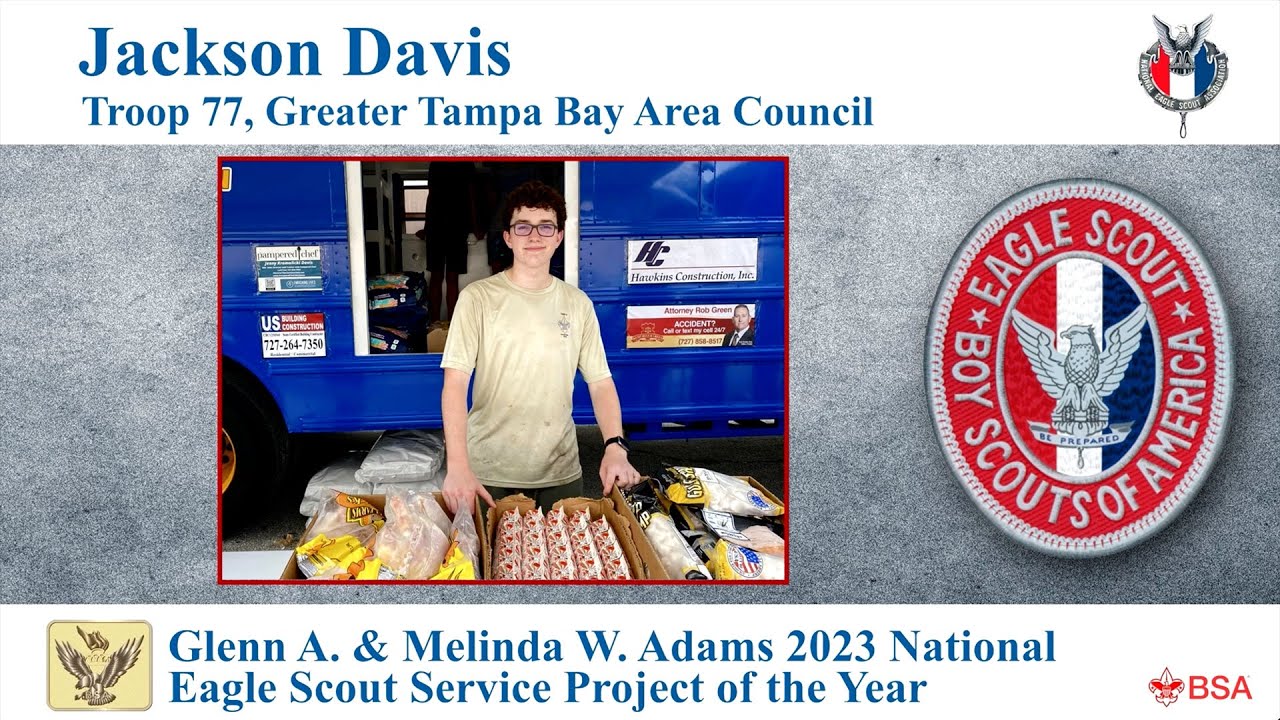 Jackson Davis 2023 Eagle Scout Service Project Of The Year Youtube