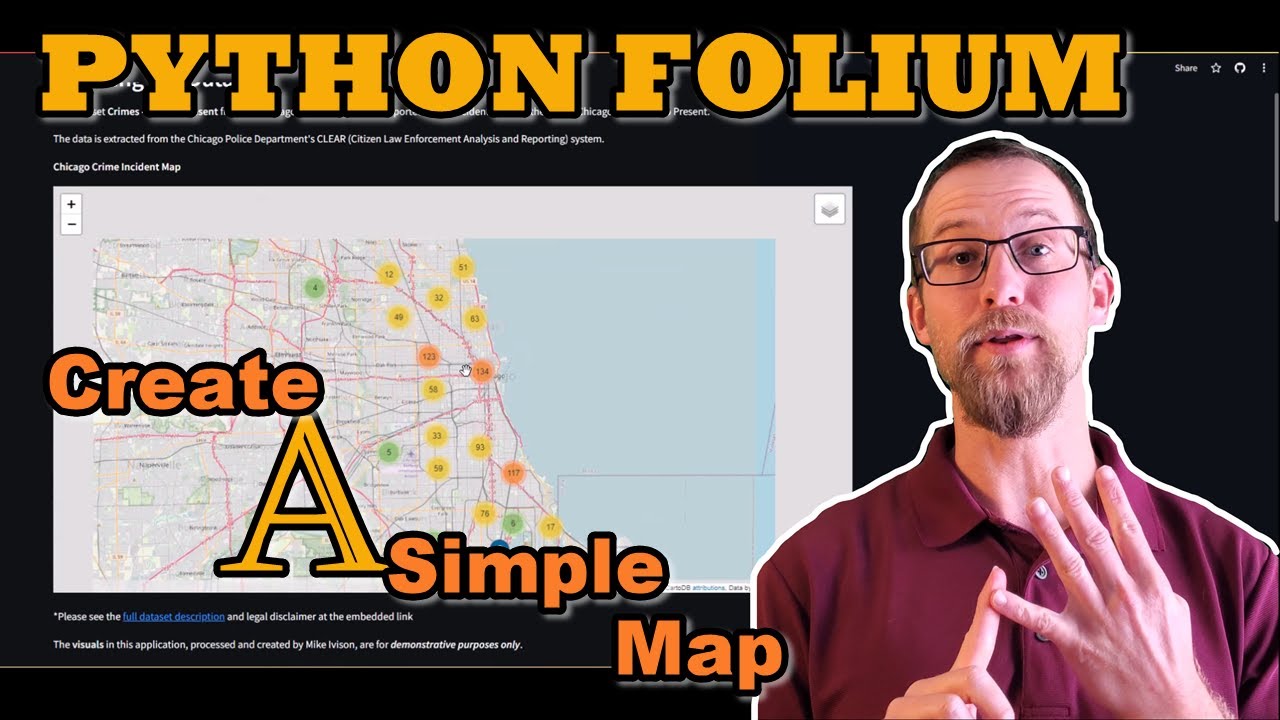 Create A Simple Map With Python Folium Tutorial 1 Youtube