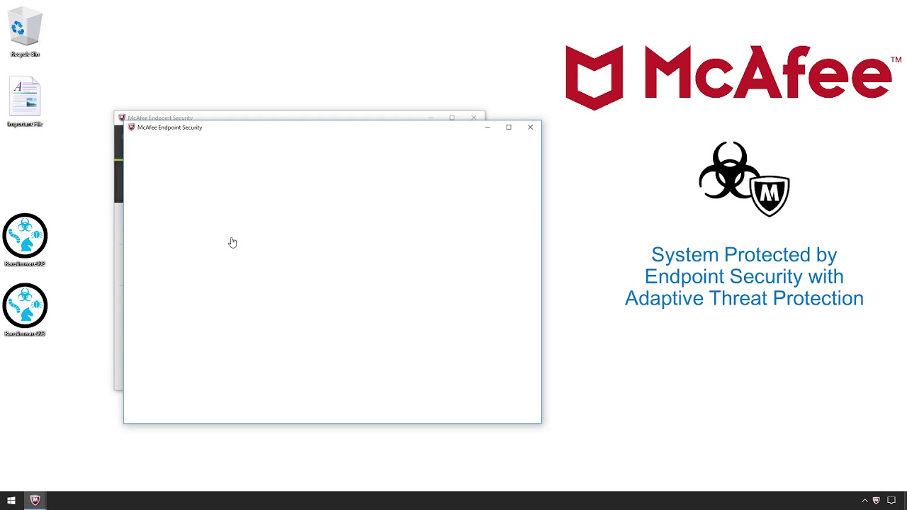 Mcafee Real Protect And Dynamic Application Containment Demo Youtube