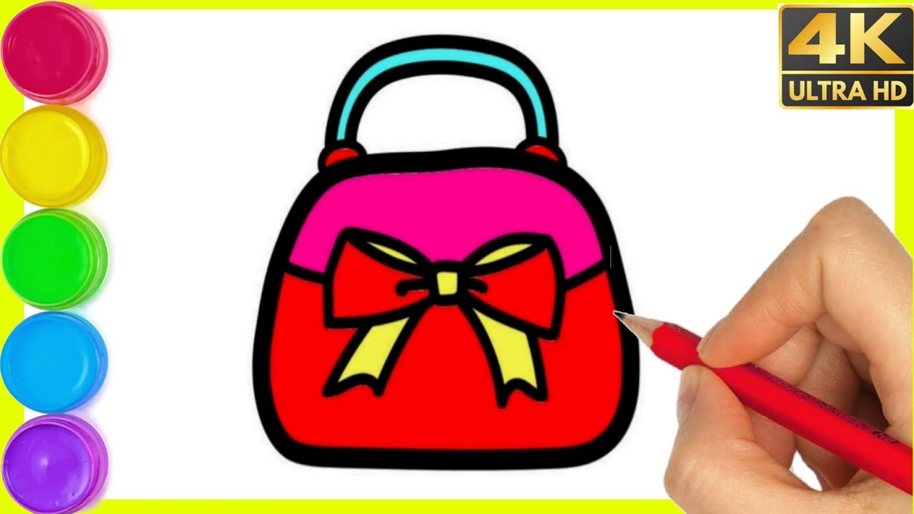 Purse Drawing With Colour At Pearl Brandon Blog