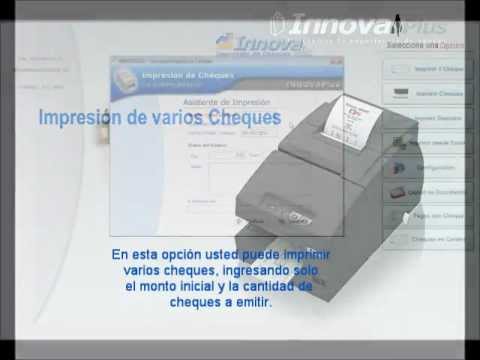 Impresión De Cheques Innovaplus Youtube
