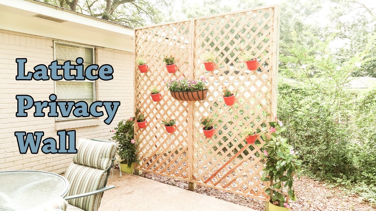 How To Make A Vinyl Lattice Privacy Screen At Katrina Cowley Blog