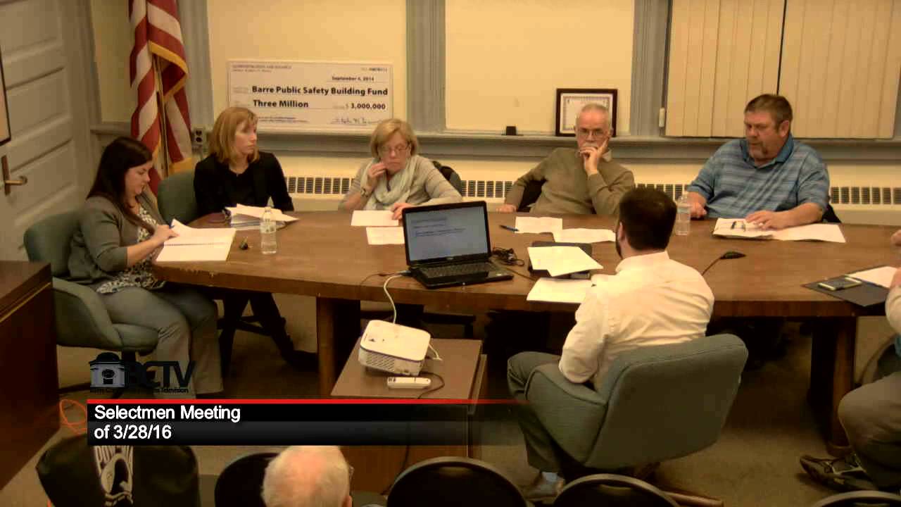 Selectmen Meeting 3 28 16 Youtube