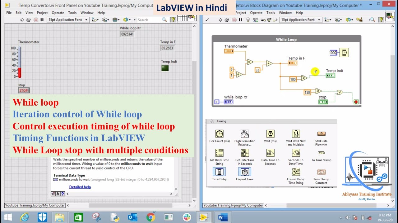 P7 While Loop Condition And Iteration Control In Labview Control