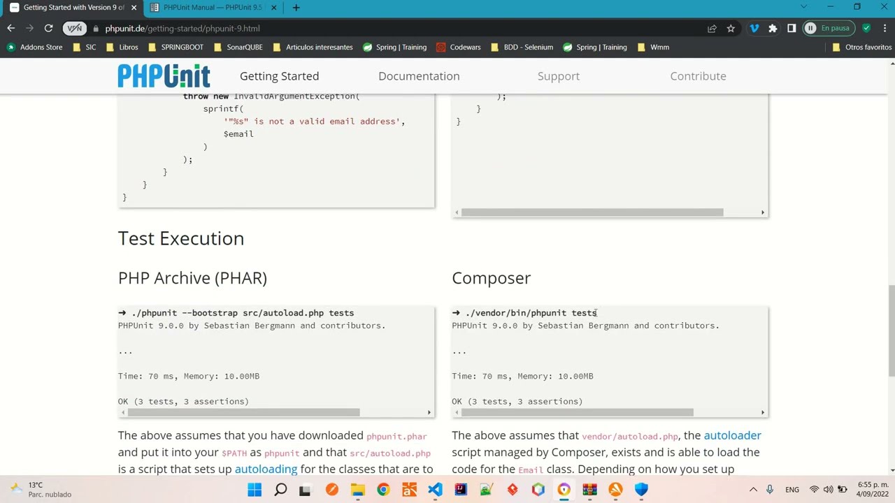 Installing Phpunit With Composer Youtube