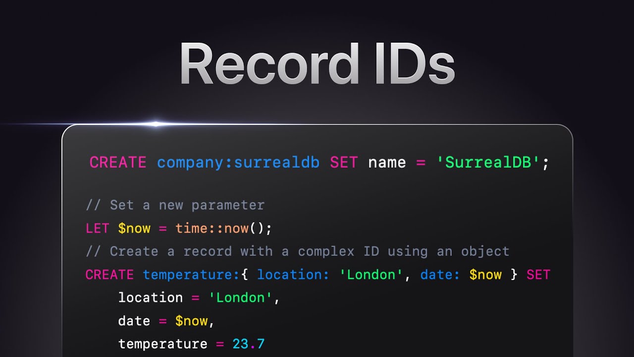 Surrealdb Stream 4 Record Ids With Tobie Alex Youtube