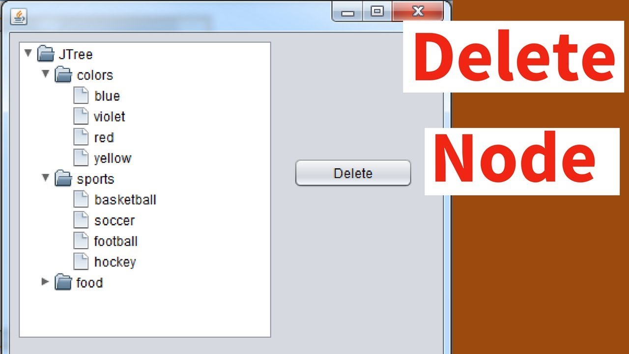 Java How To Remove Selected Jtree Node Using Java Netbeans With