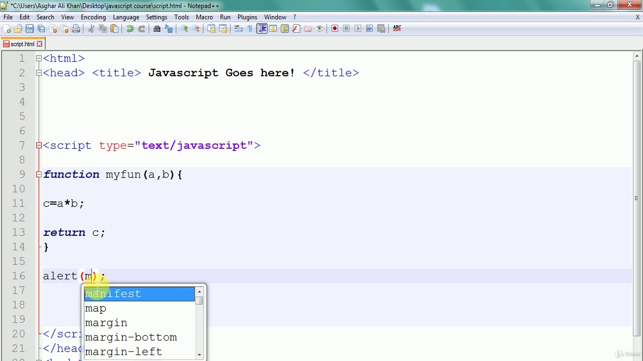 Javascript For Beginners To Web Development 2018 Function