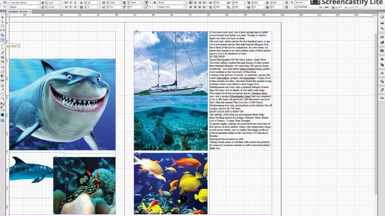 Indesign Placing Text Youtube