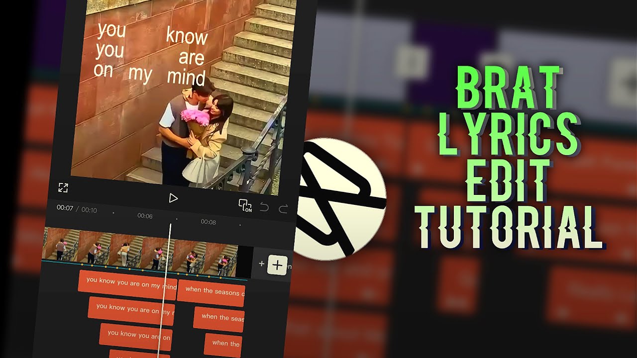 Brat Lyrics Tutorial On Capcut Without Brat Lyrics Generator Youtube