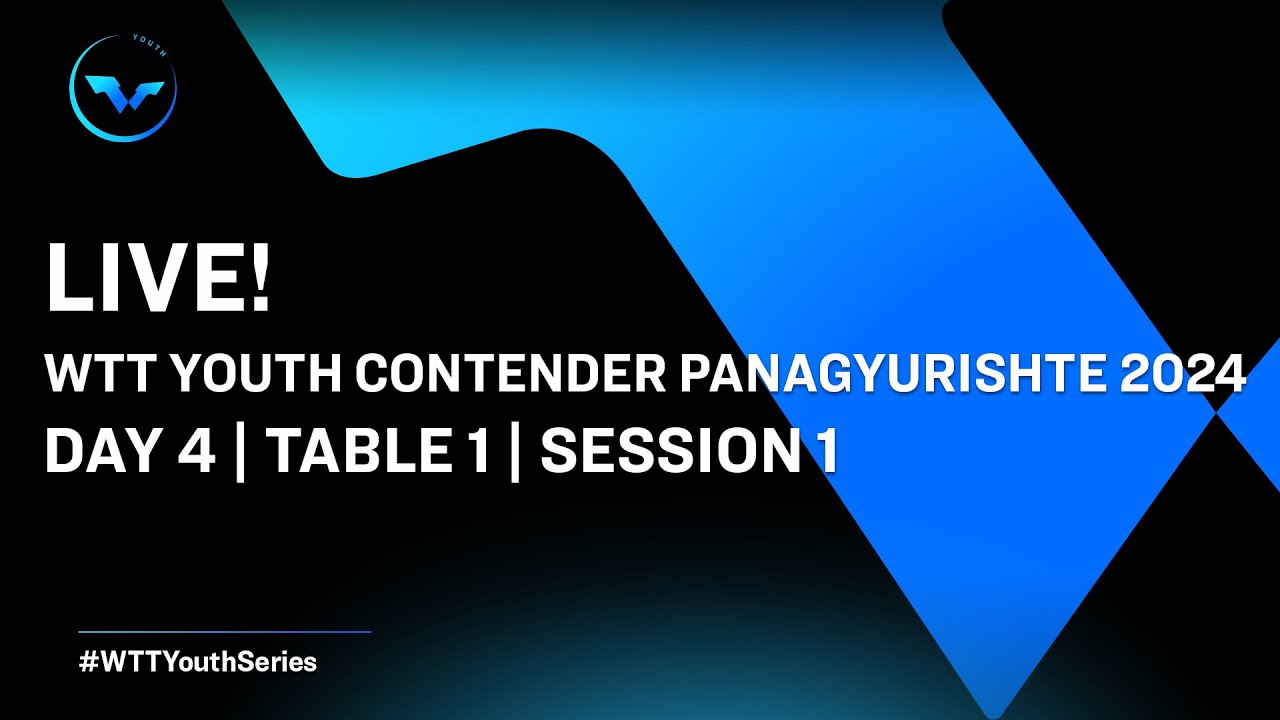Live T1 Day 4 Wtt Youth Contender Panagyurishte 2024 Session 1