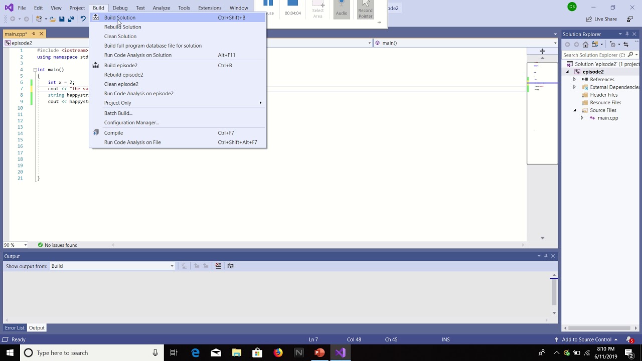 C Tutorial Episode 2 Variables Youtube