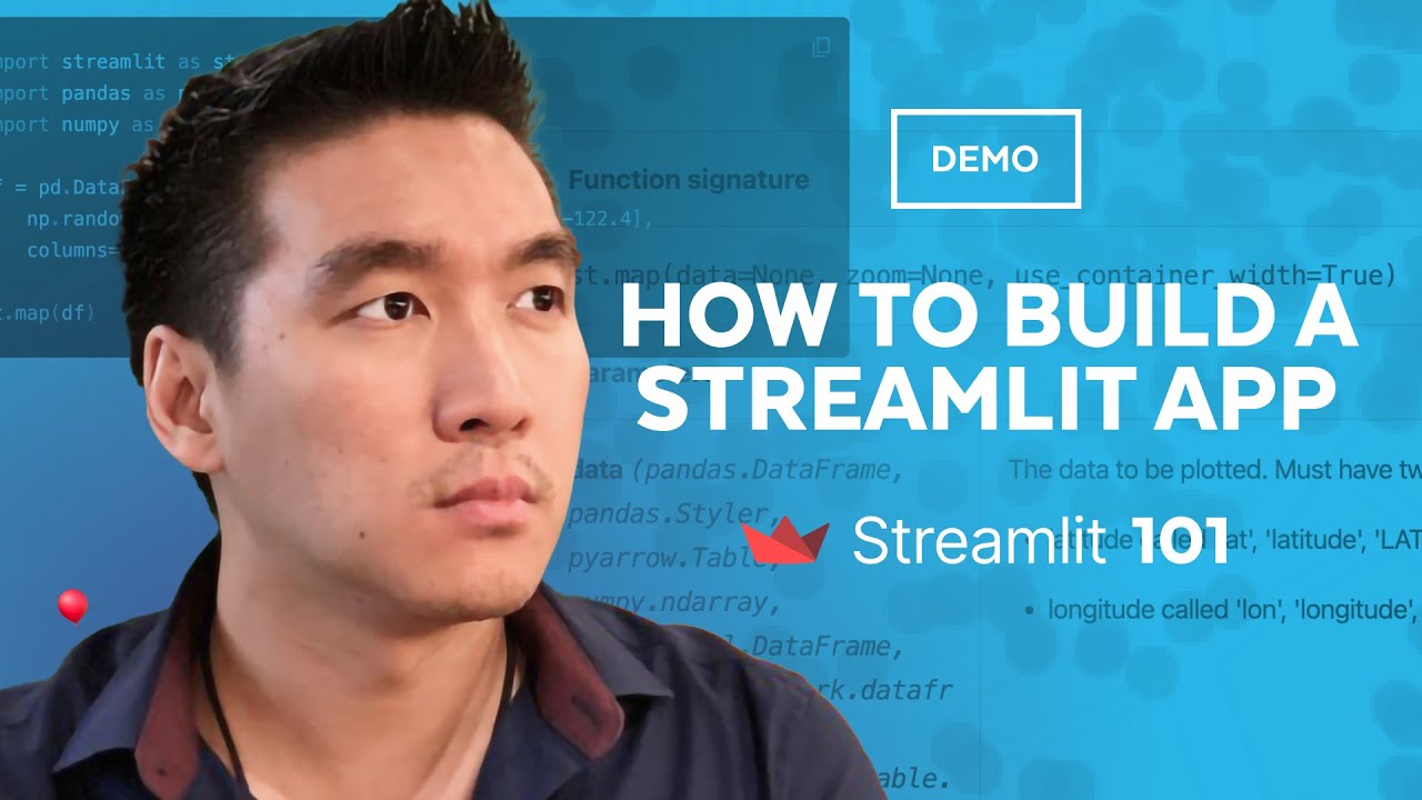 How To Build A Streamlit App Demo Youtube