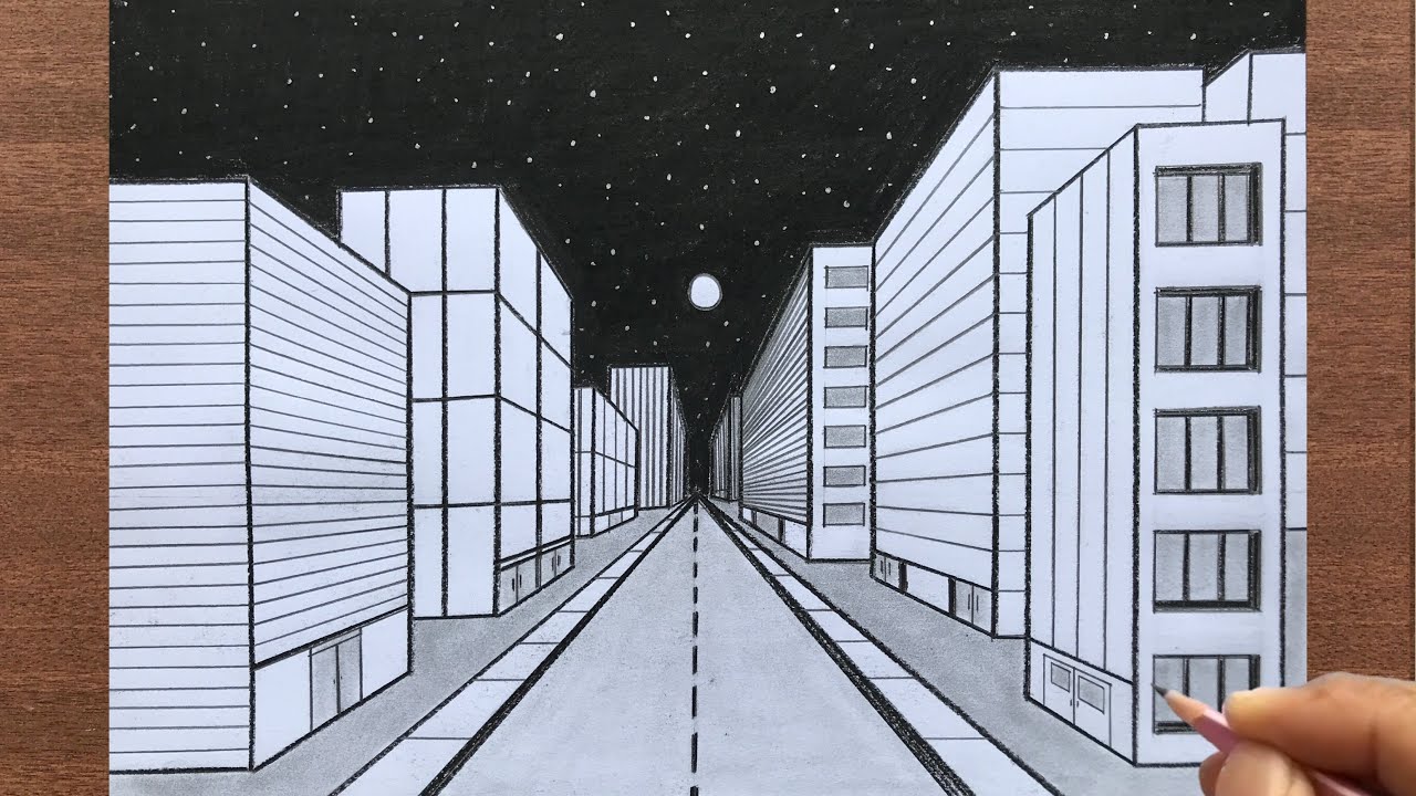 How To Draw A One Point Perspective Road At Dylan Trouton Blog
