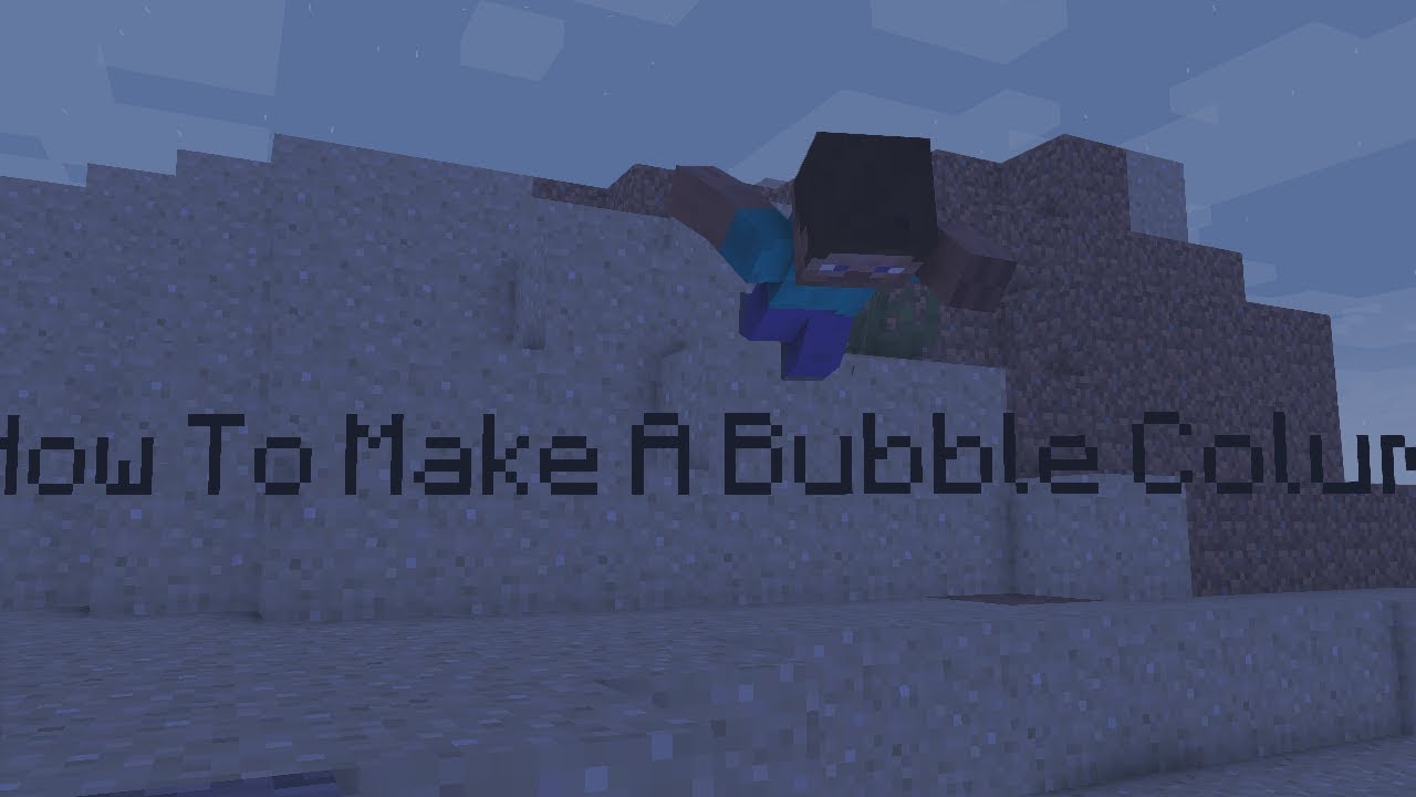 How To Make An Upwards Bubble Column Minecraft Youtube