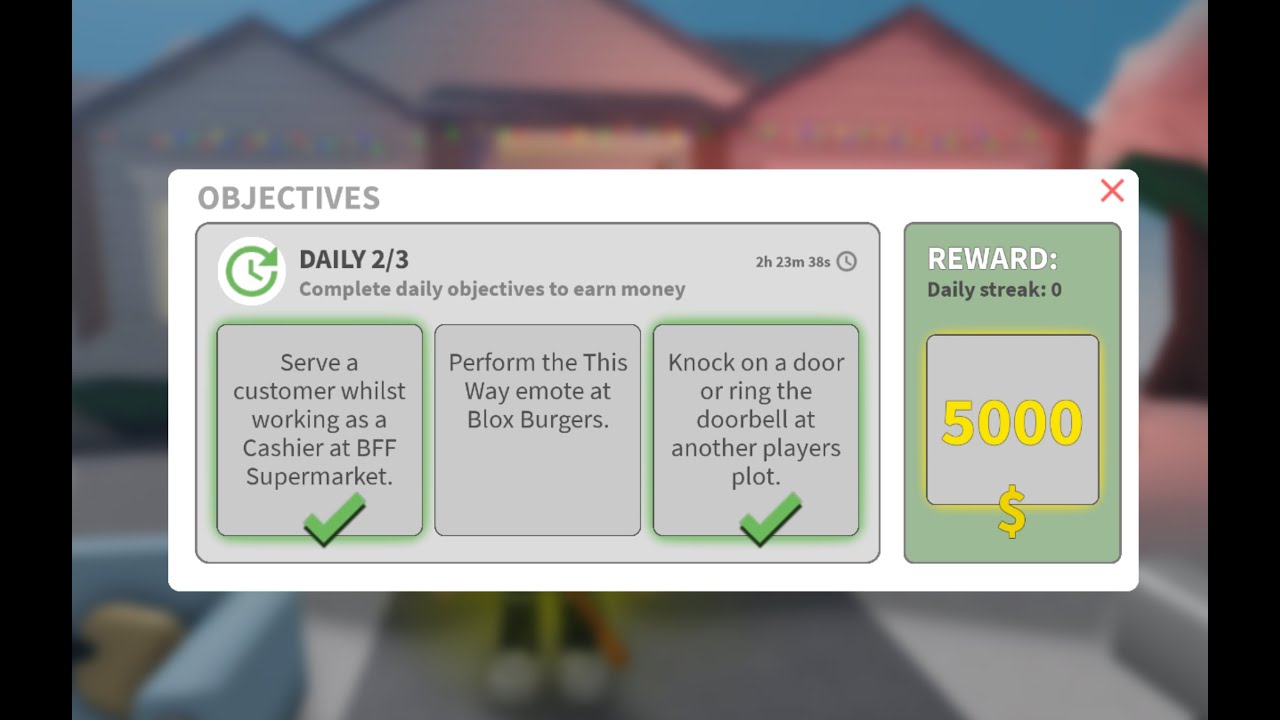 Bloxburg Bug Cant Finish Daily Task Youtube