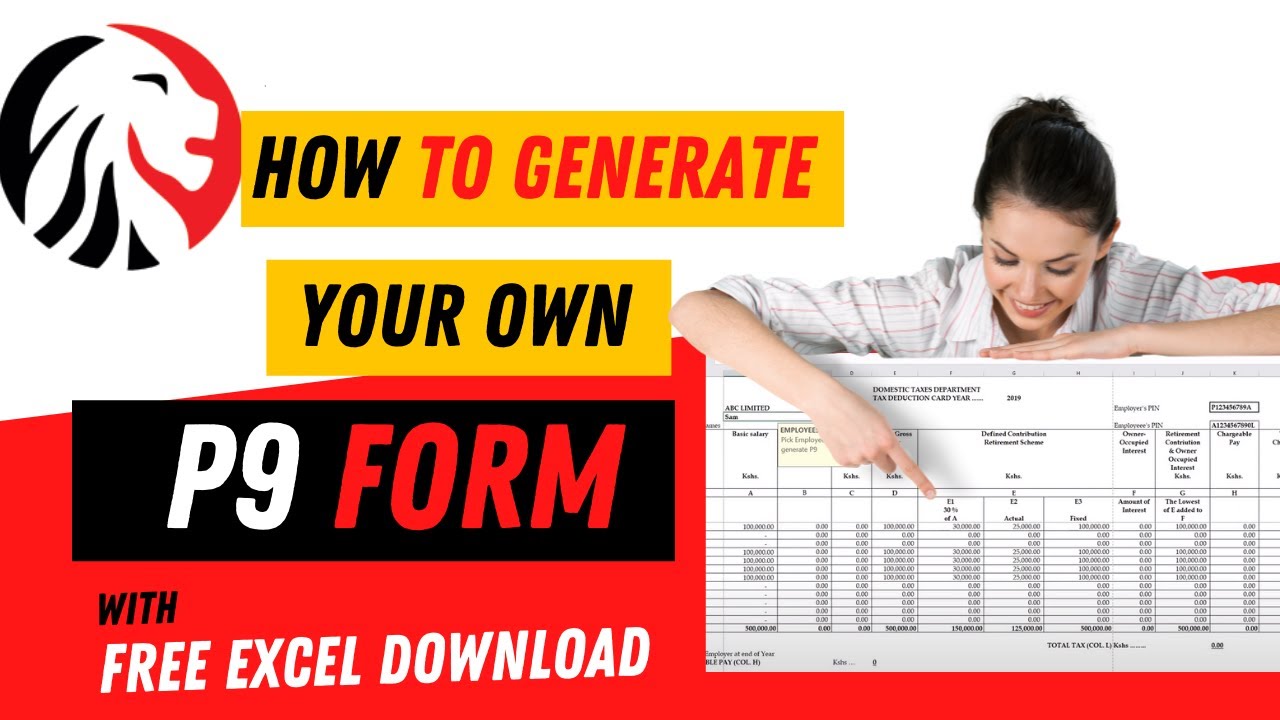 How To Generate P9 Form And File Your Returns Free Excel Download