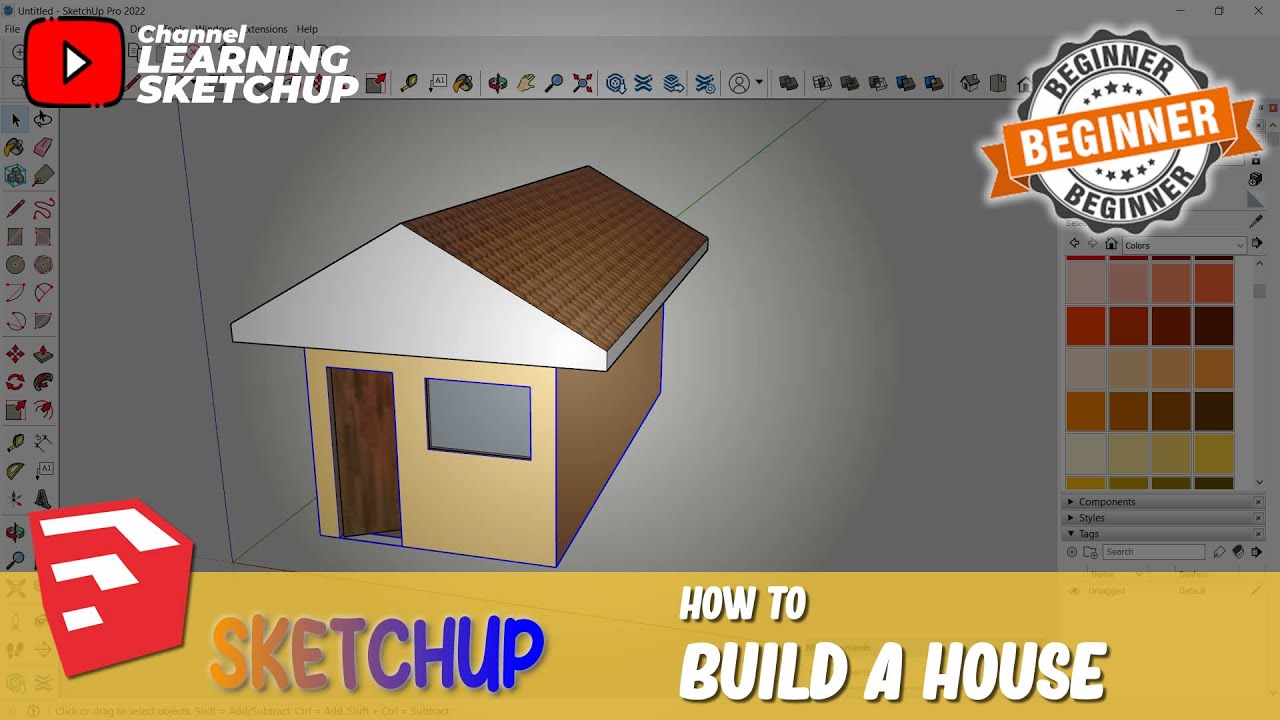 Sketchup How To Build A House Youtube