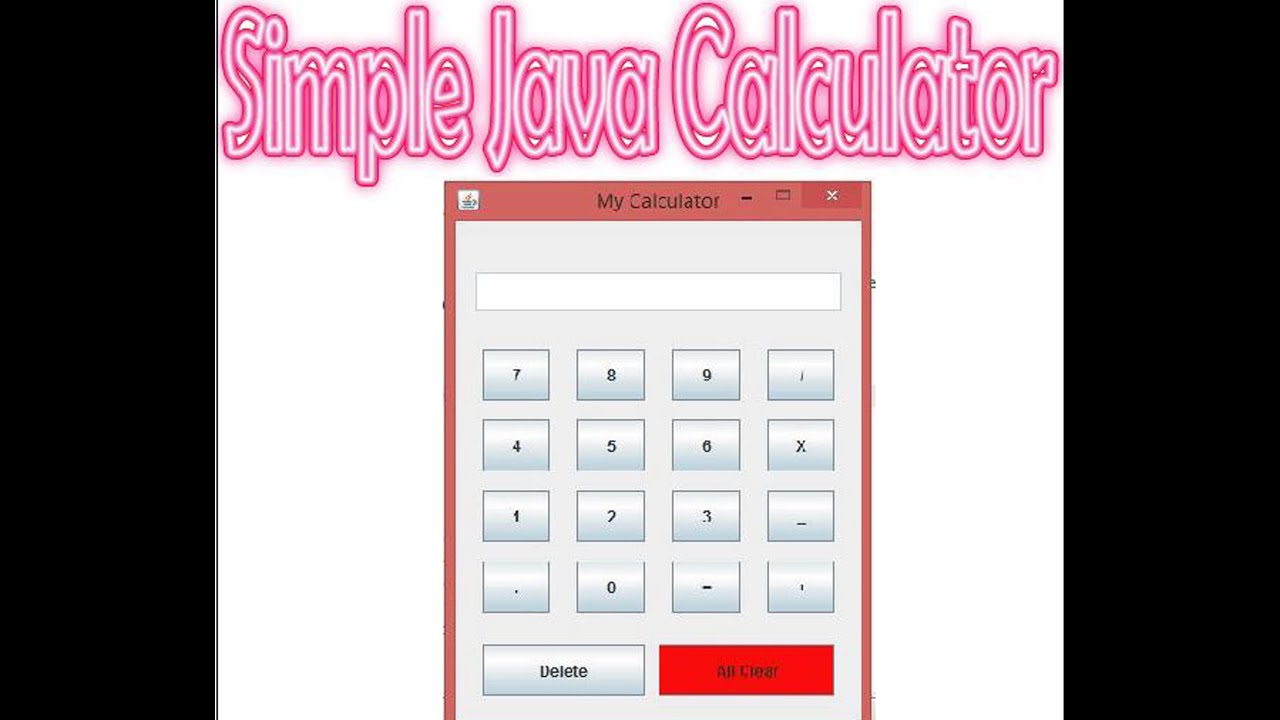 Simple Java Gui Calculator