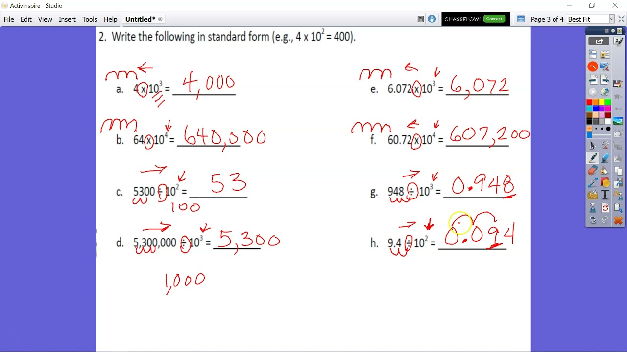 Grade 5 Eureka Math Module 1 Lesson 3 Homework Youtube