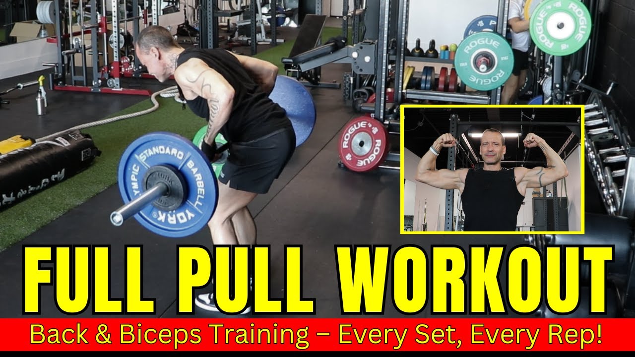 Full Back Biceps Workout Pull Day Gains From Start To Finish Youtube