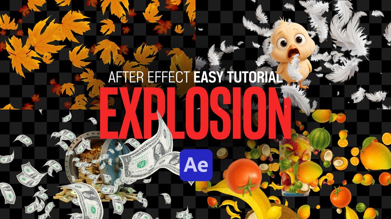 After Effects Easy Use Image Particle Explosion Tutorial Youtube