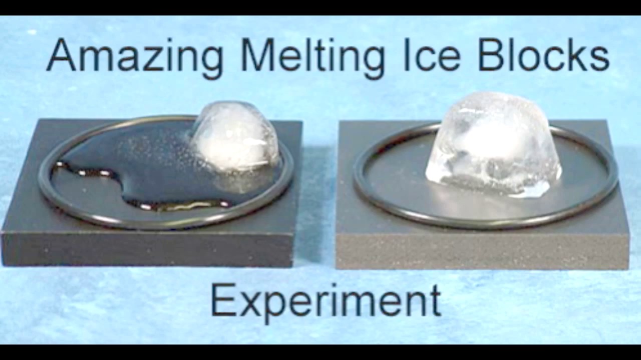 Melting Ice Blocks Experiment Ice Cubes Melting Experiment Youtube