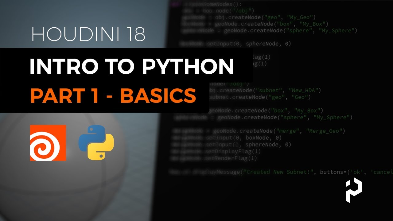 Houdini 18 Intro To Python Part 1 Youtube