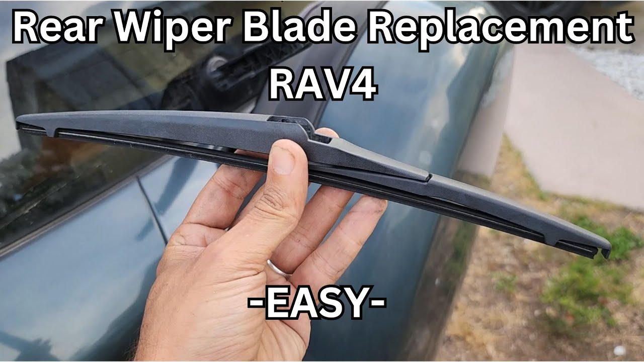 How To Change The Rear Wiper Blade On A Toyota Rav 4 2005 2016 Step