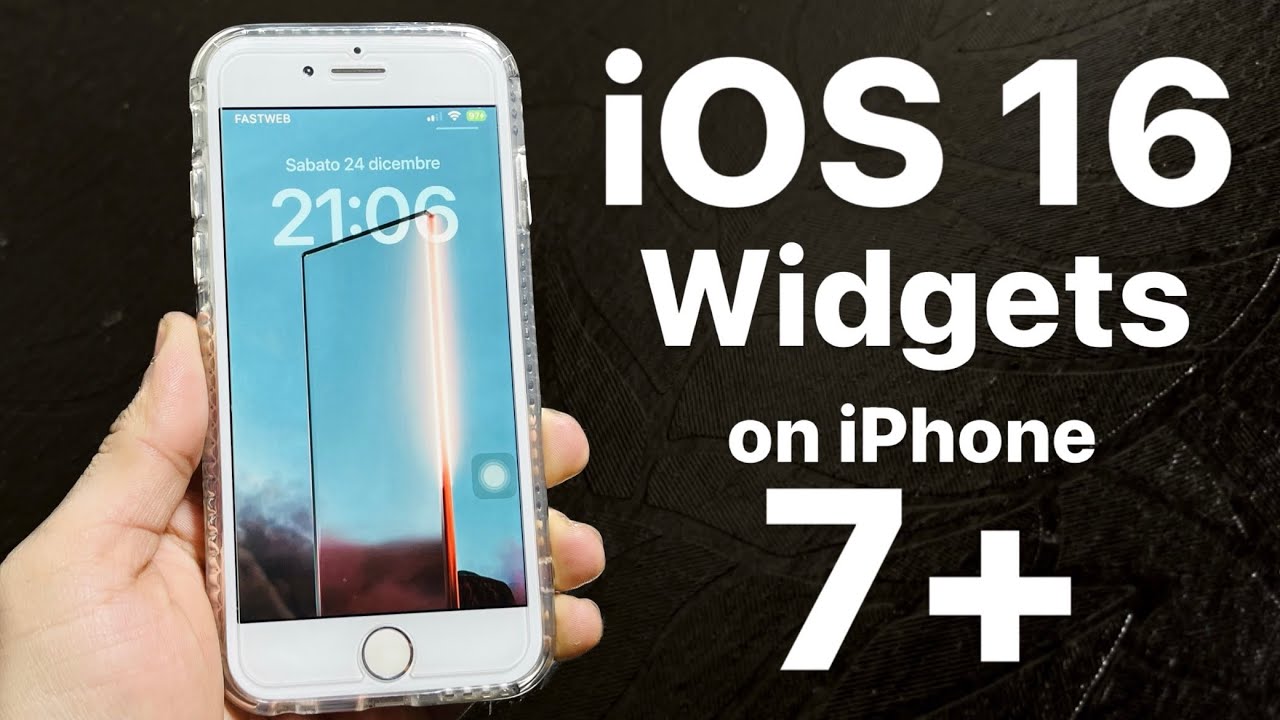 How To Get Ios 16 Widgets On Iphone 7 Youtube