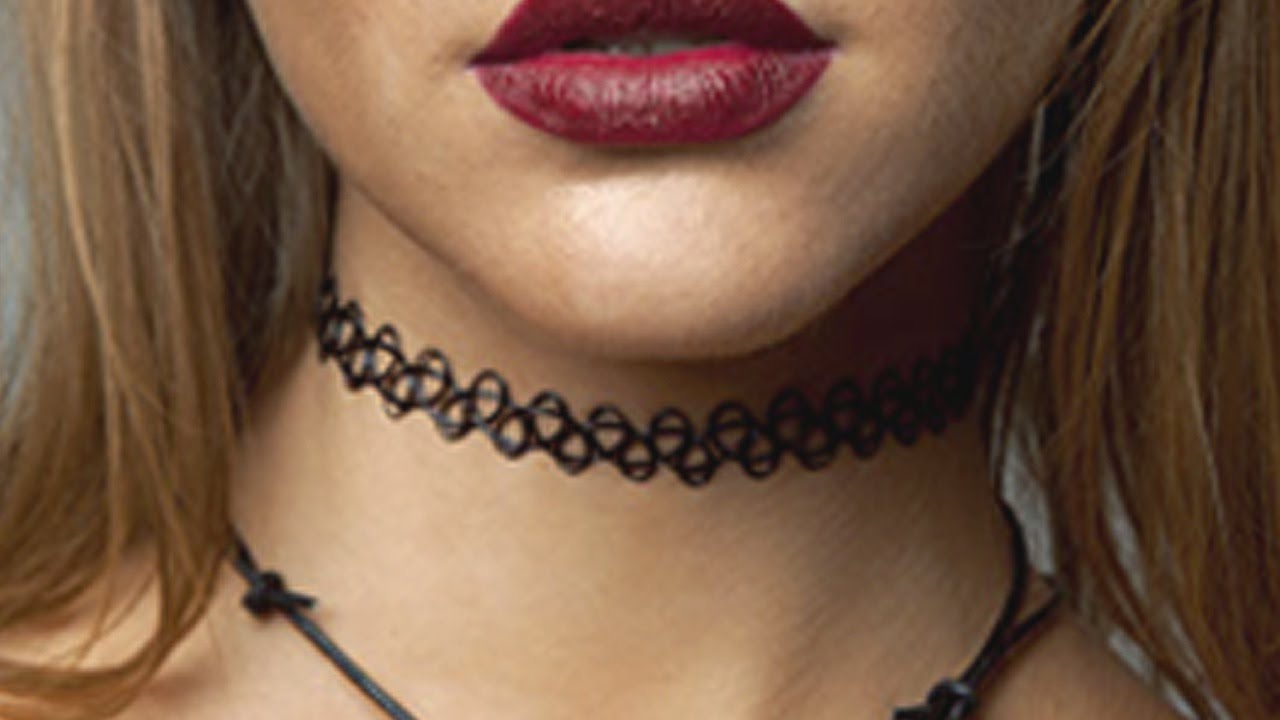 Diy 90 S Tattoo Choker Youtube