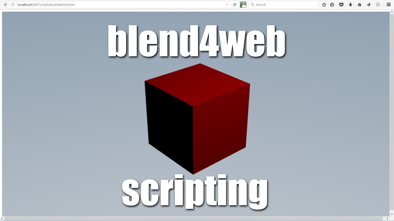 Blend4web Scripting Tutorial Loading A 3d Scene Making It
