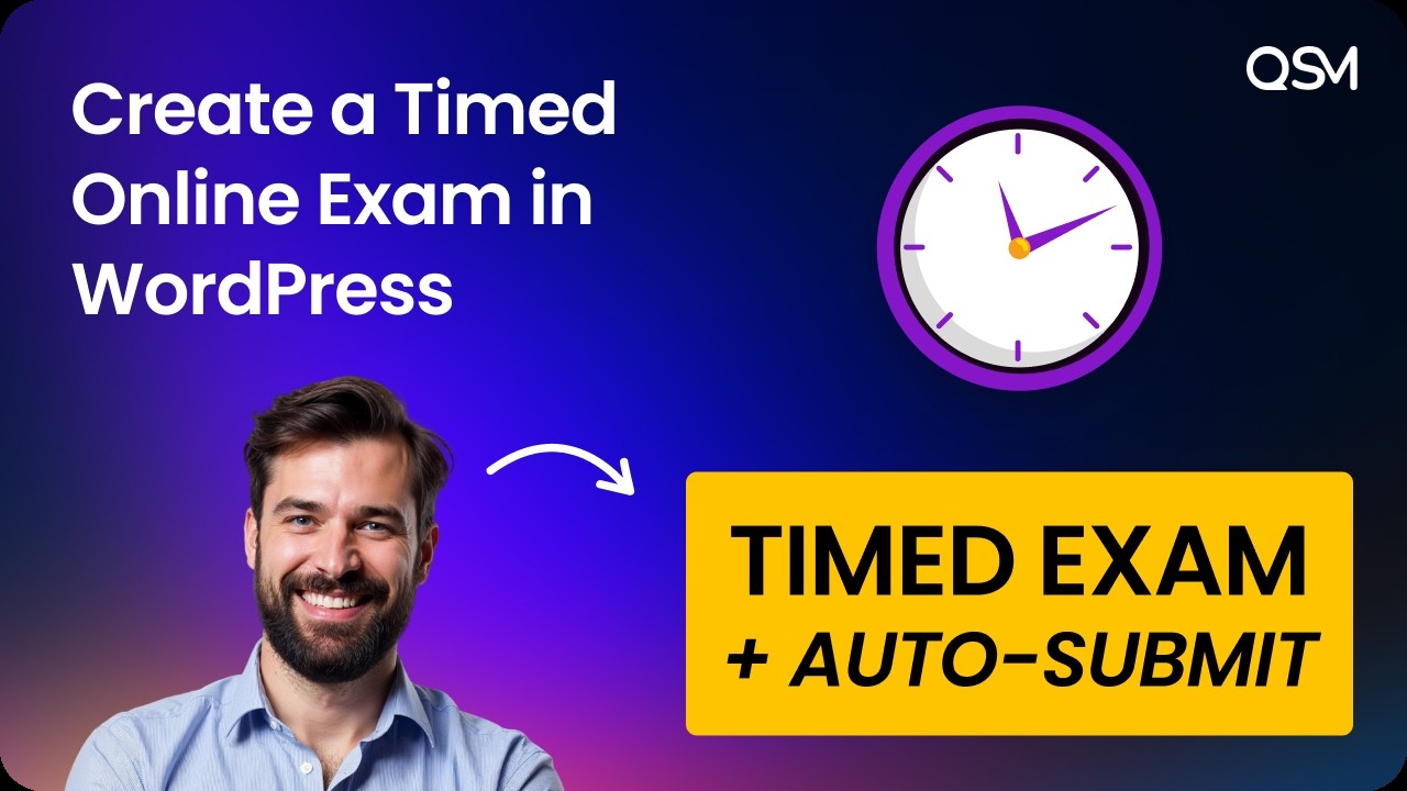 Create A Timed Online Exam In Wordpress Auto Submit Timer Qsm