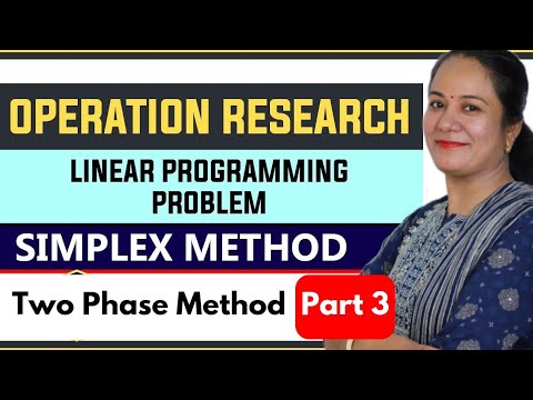 Operation Research Two Phase Simplex Method Linear Programming