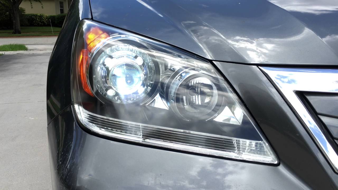 Honda Odyssey Retrofitted Projector Headlights Youtube