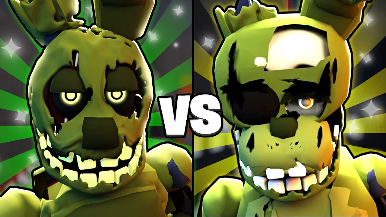 Springtrap Vs Scraptrap Five Nights Td Youtube
