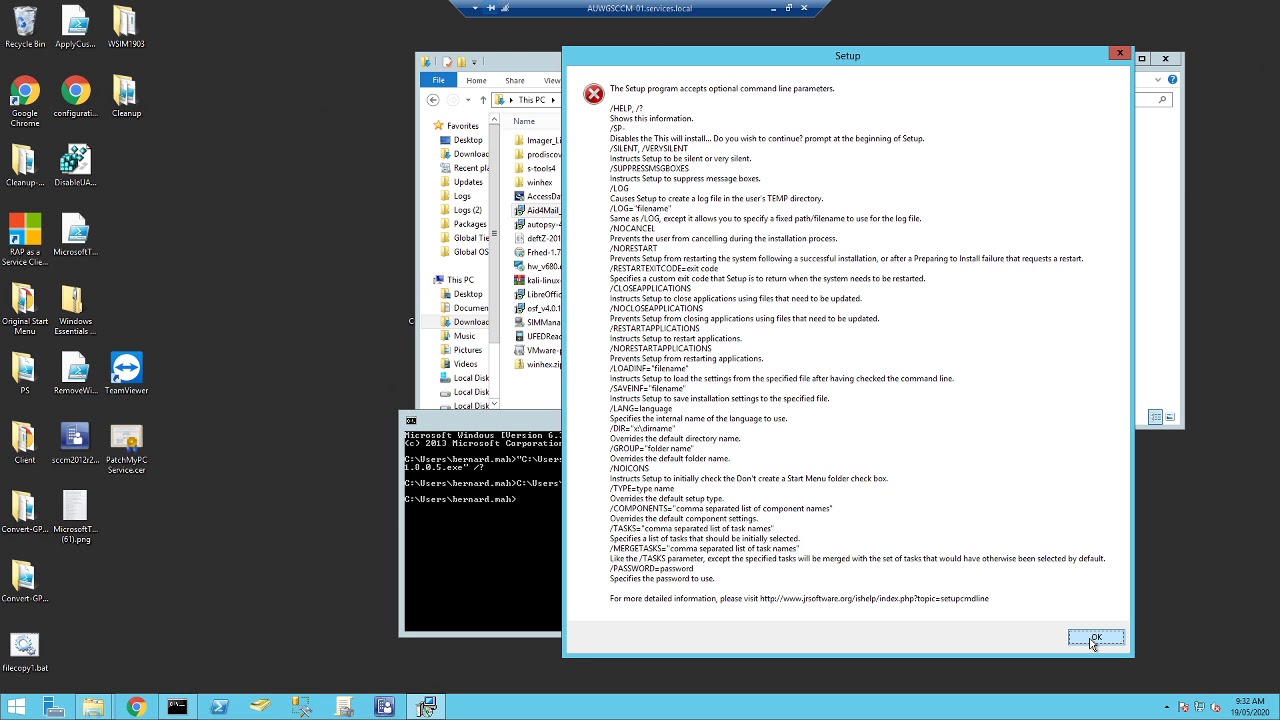 Sccm Obtaining Command Lines From Installers Youtube