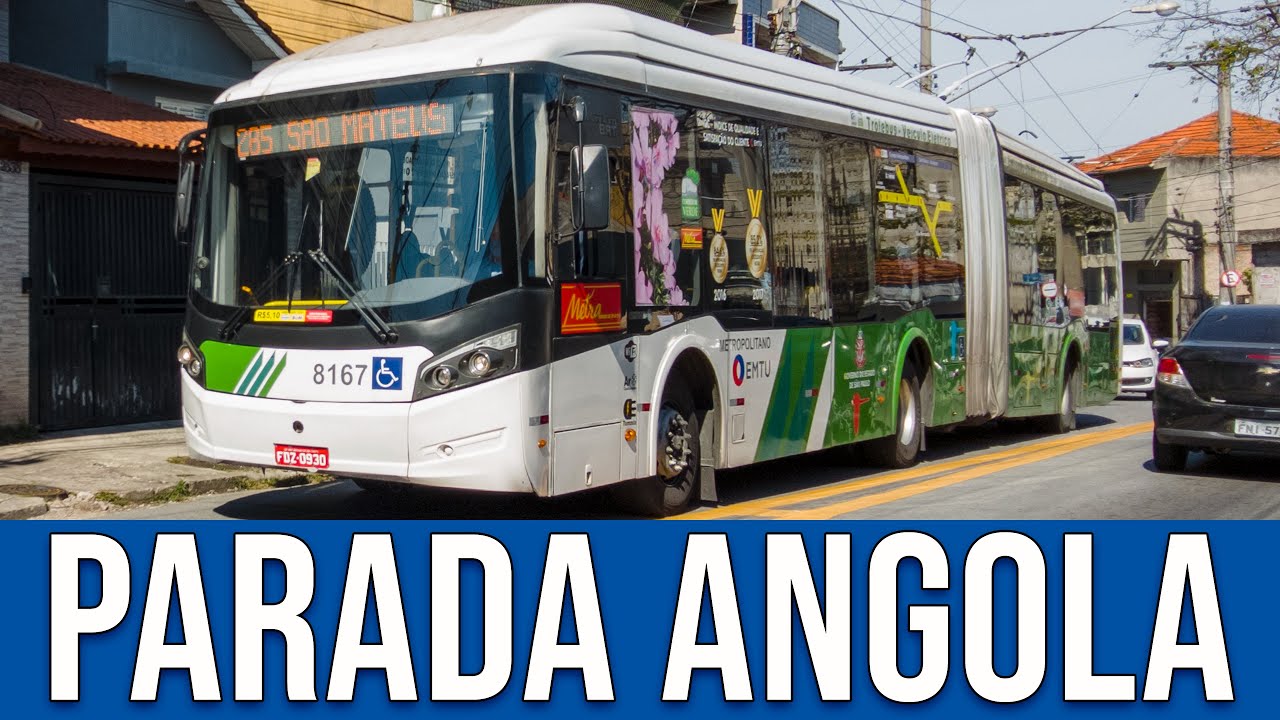 Parada Angola Rua Oratório Movimentação De ônibus 525 Youtube