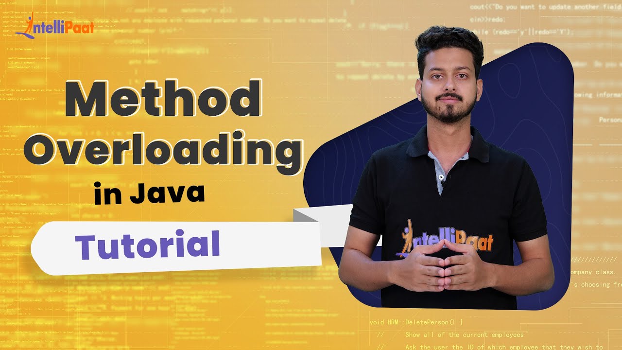 Method Overloading In Java Java Tutorial Intellipaat Youtube