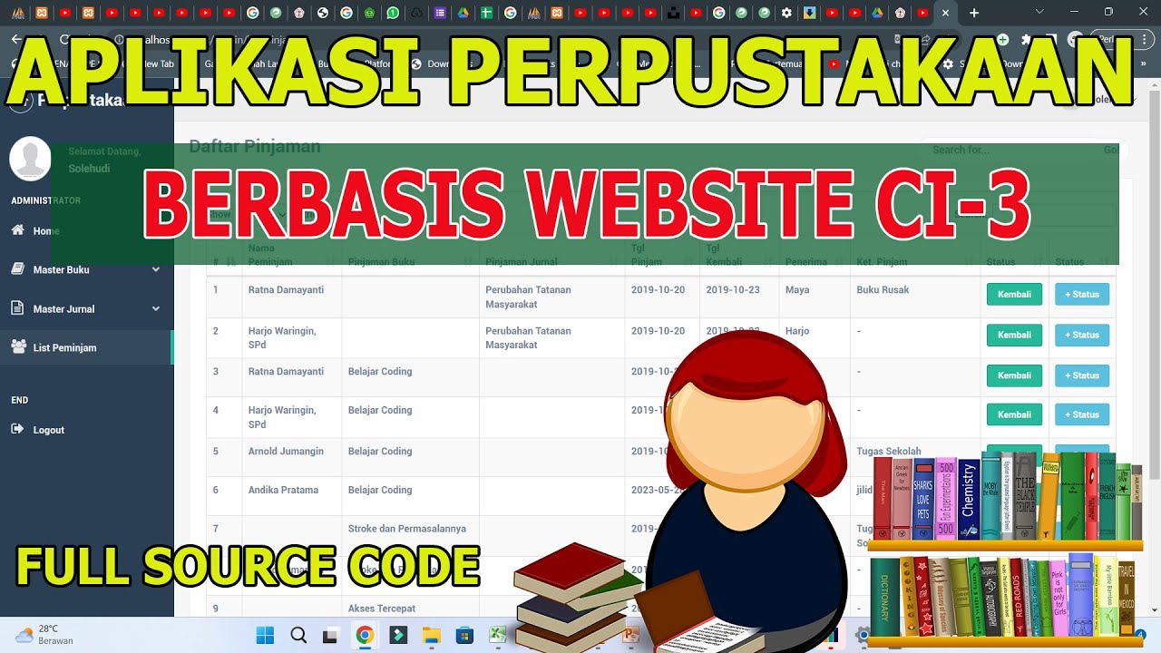 Source Code Aplikasi Perpustakaan Berbasis Web Kelas Program Source Code Aplikasi Perpustakaan Berbasis Web Kelas Program