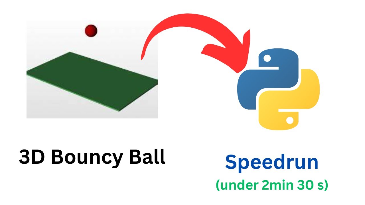3d Bouncy Ball Speedrun In Python Youtube
