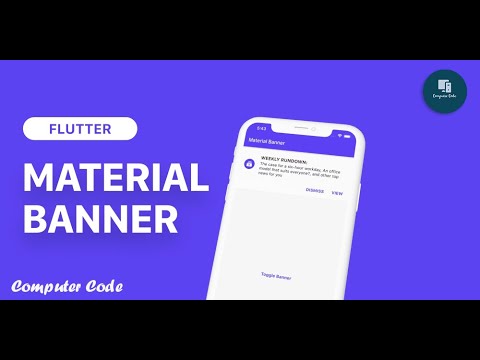 Using The New Material Banner Widget In Flutter Youtube