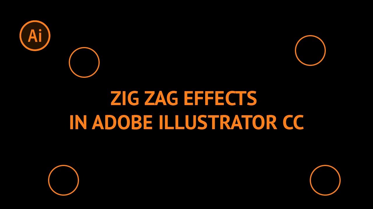 Zig Zag Effect In Adobe Illustrator Cc Youtube