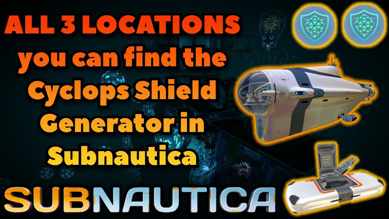 All Cyclops Shield Generator Databox Locations In Subnautica Youtube