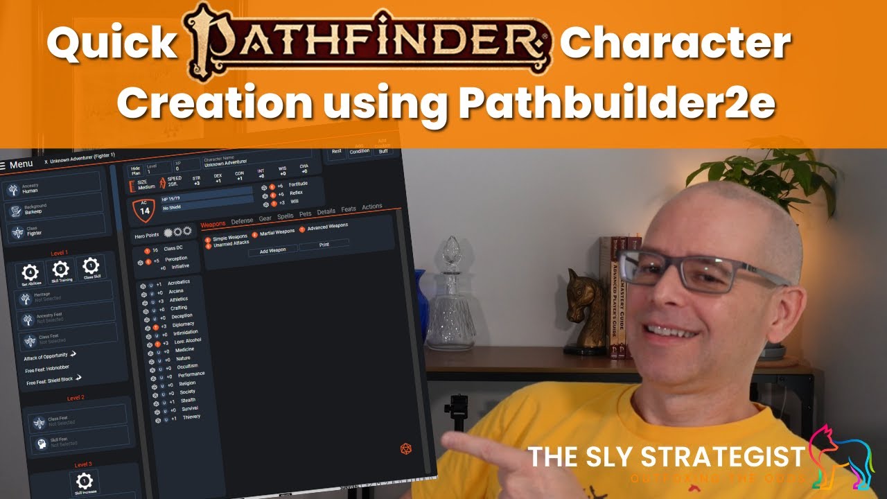 Quick Pathfinder 2e Character Creation Using Pathbuilder2e Youtube