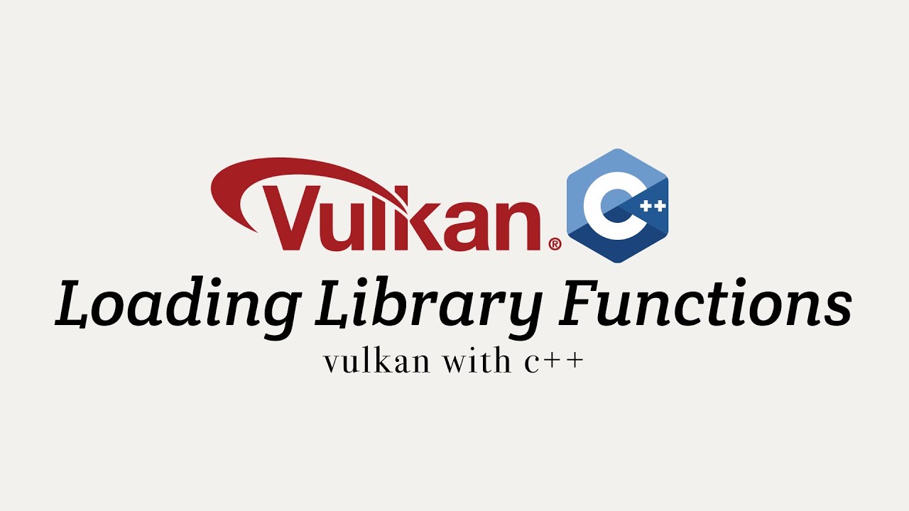 Vulkan With C 01 Including Vulkan Youtube