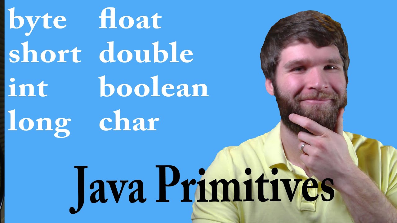 Introduction To Primitive Data Types Java Programming Youtube