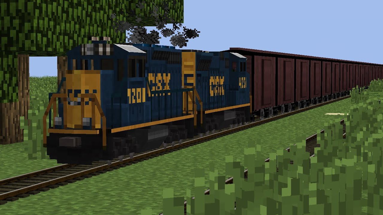 Csx Box Car Train Through Station Youtube