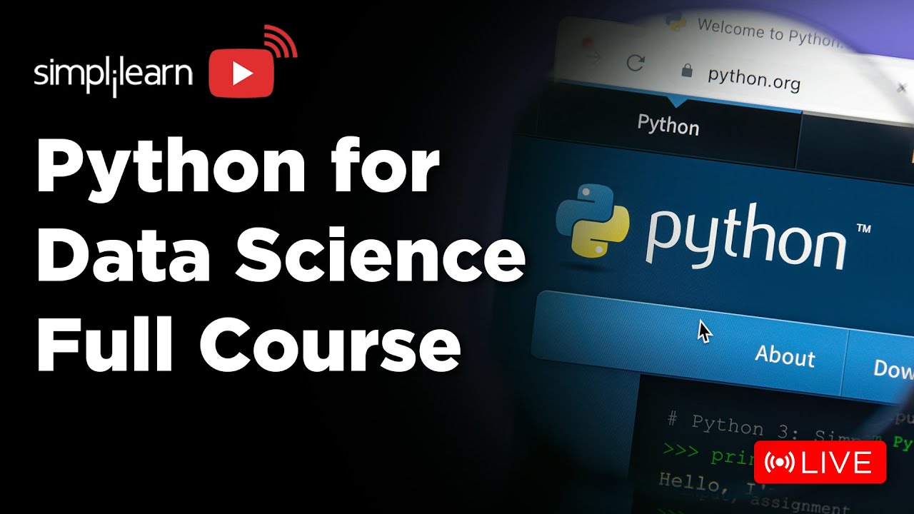 Python Data Science Full Course Data Science With Python Tutorial For