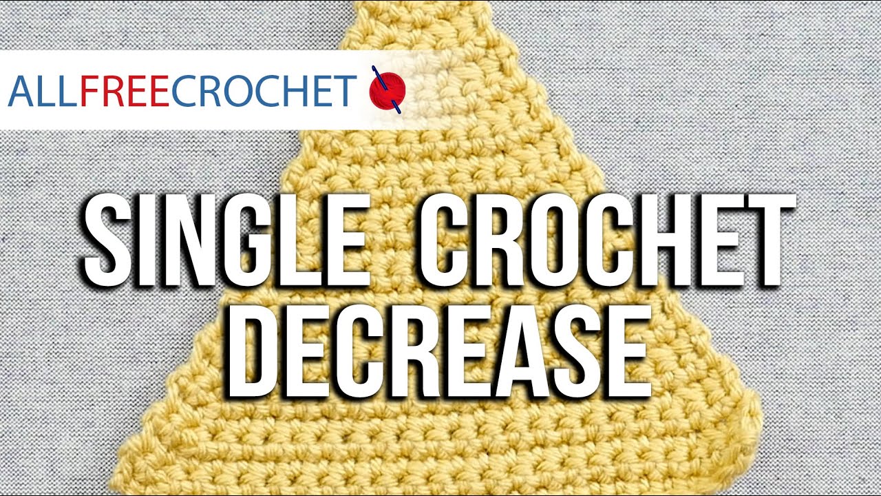 Left Handed Single Crochet Decrease Stitch Youtube